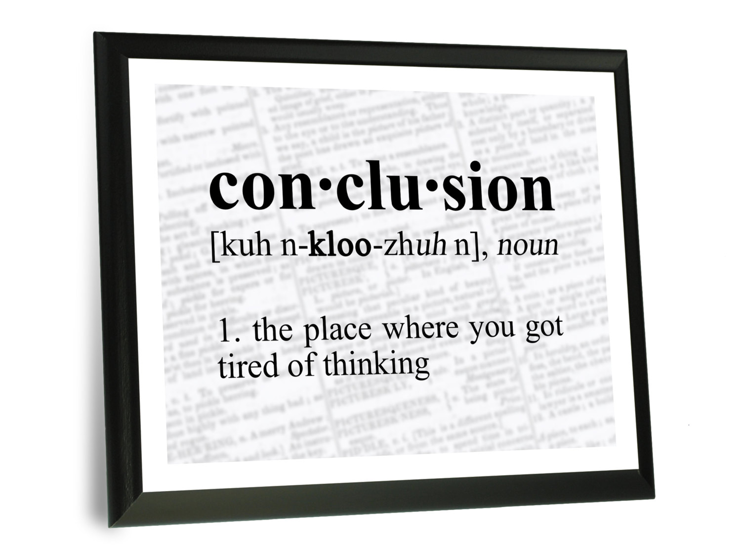 Funny Science Quote Wall Art Conclusion Definition Wood | Etsy