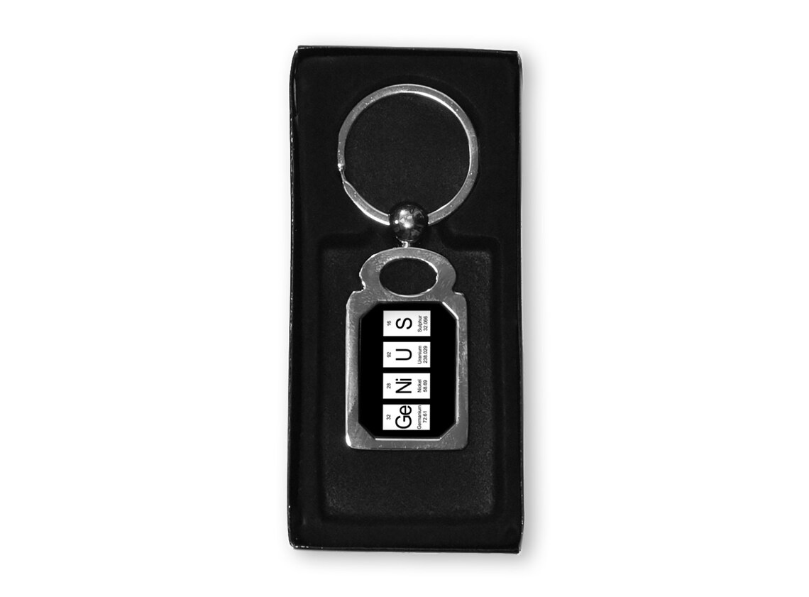 Genius Key Ring Fun Chemistry Periodic Table of Elements | Etsy