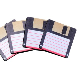 Floppy Disc Coaster Neoprene 4 Piece Set - Etsy