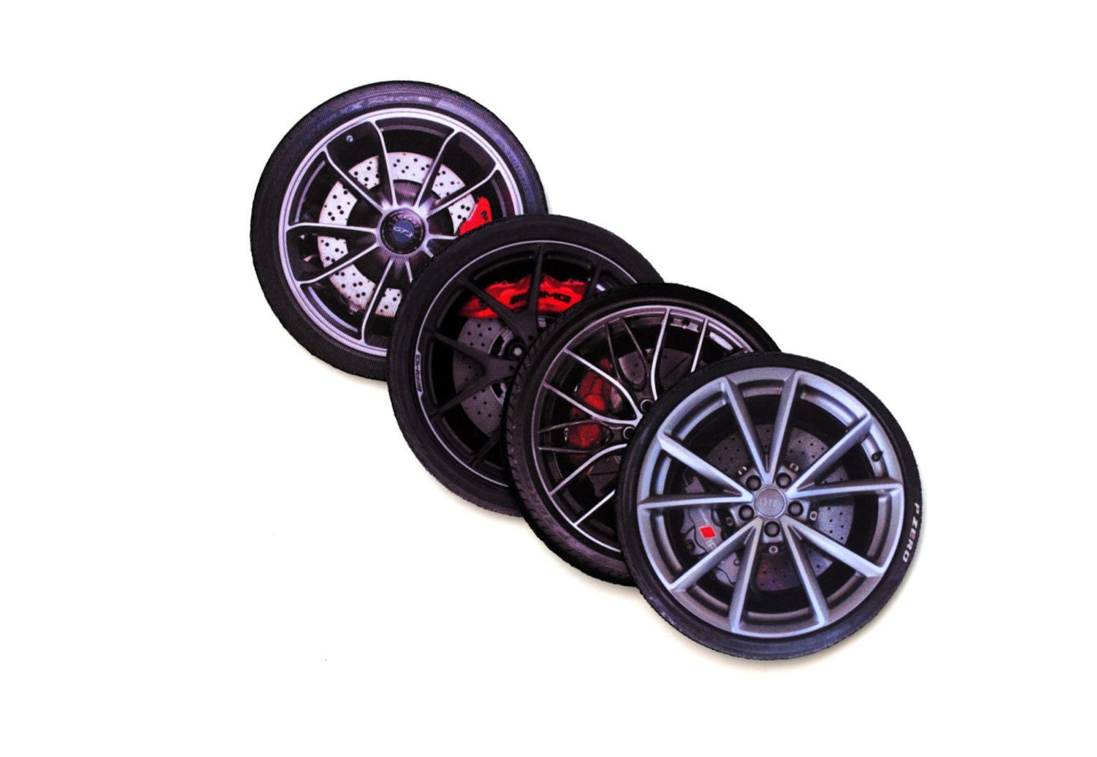 Luxury Car Wheels Coaster Set- Neoprene for Drinks. - Etsy