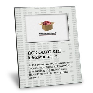 Accountant Definition Picture Frame - Personalization Available - 8x10 ...
