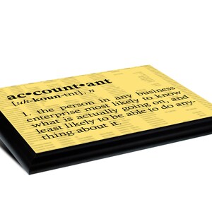 Accountant Definition - Wood Sign With Built in Frame - 9"x12" - Nerdy ...