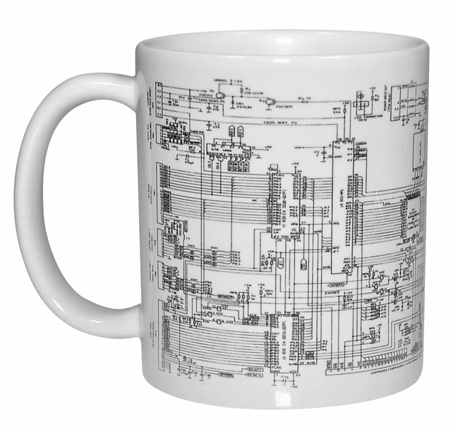 Computer Circuit Diagram Programmer Coffee or Tea Mug | Etsy
