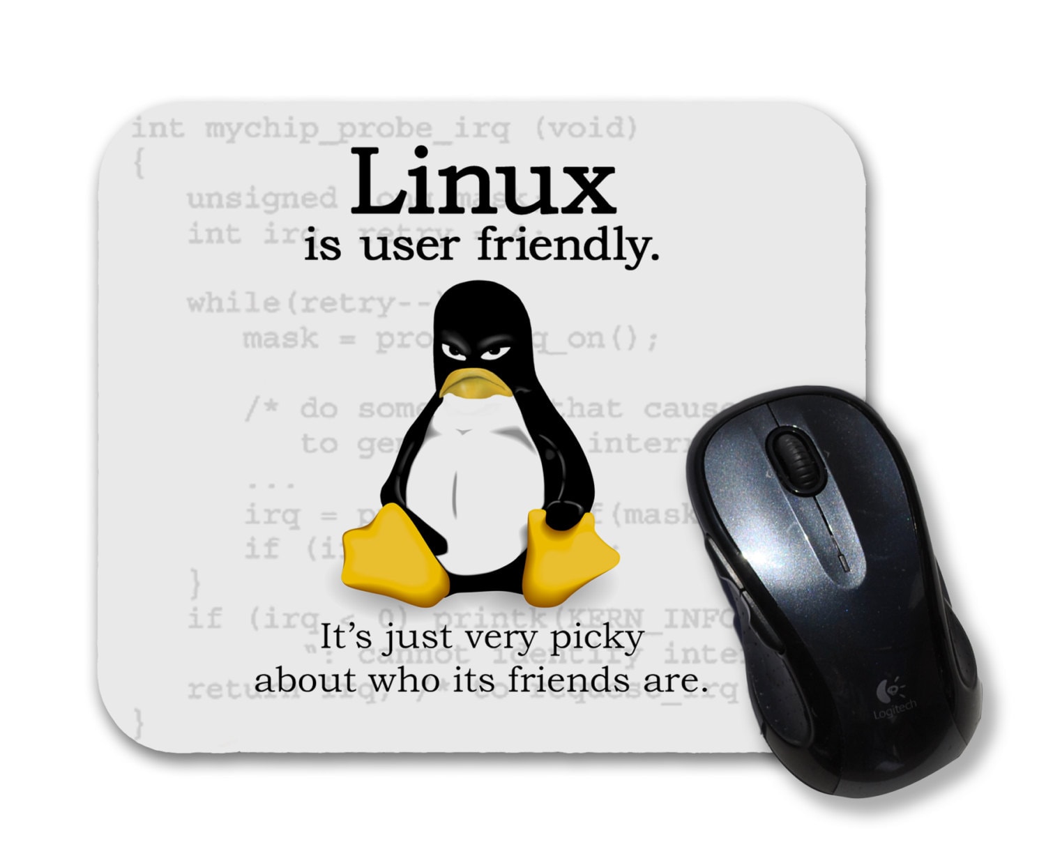 Linux is User Friendly Mouse Pad - Etsy