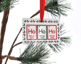 Ho Ho Ho Periodic Table Christmas Ornament Science Chemistry - Etsy
