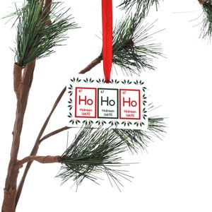 Ho Ho Ho Periodic Table Christmas Ornament Science Chemistry Geek - Etsy