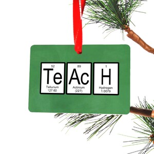 Teach Periodic Table of Elements Christmas Ornament - Etsy