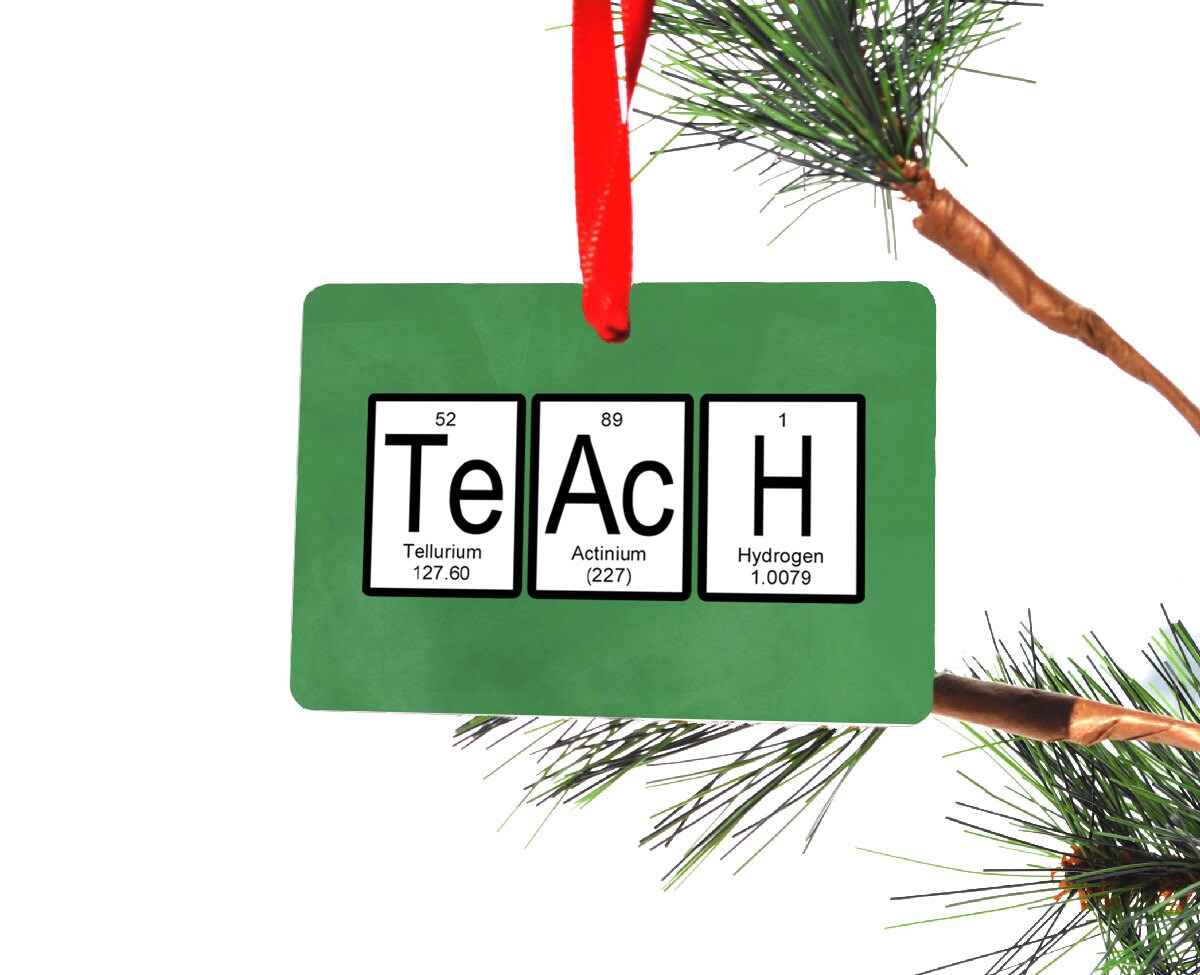 Teach Periodic Table of Elements Christmas Ornament - Etsy