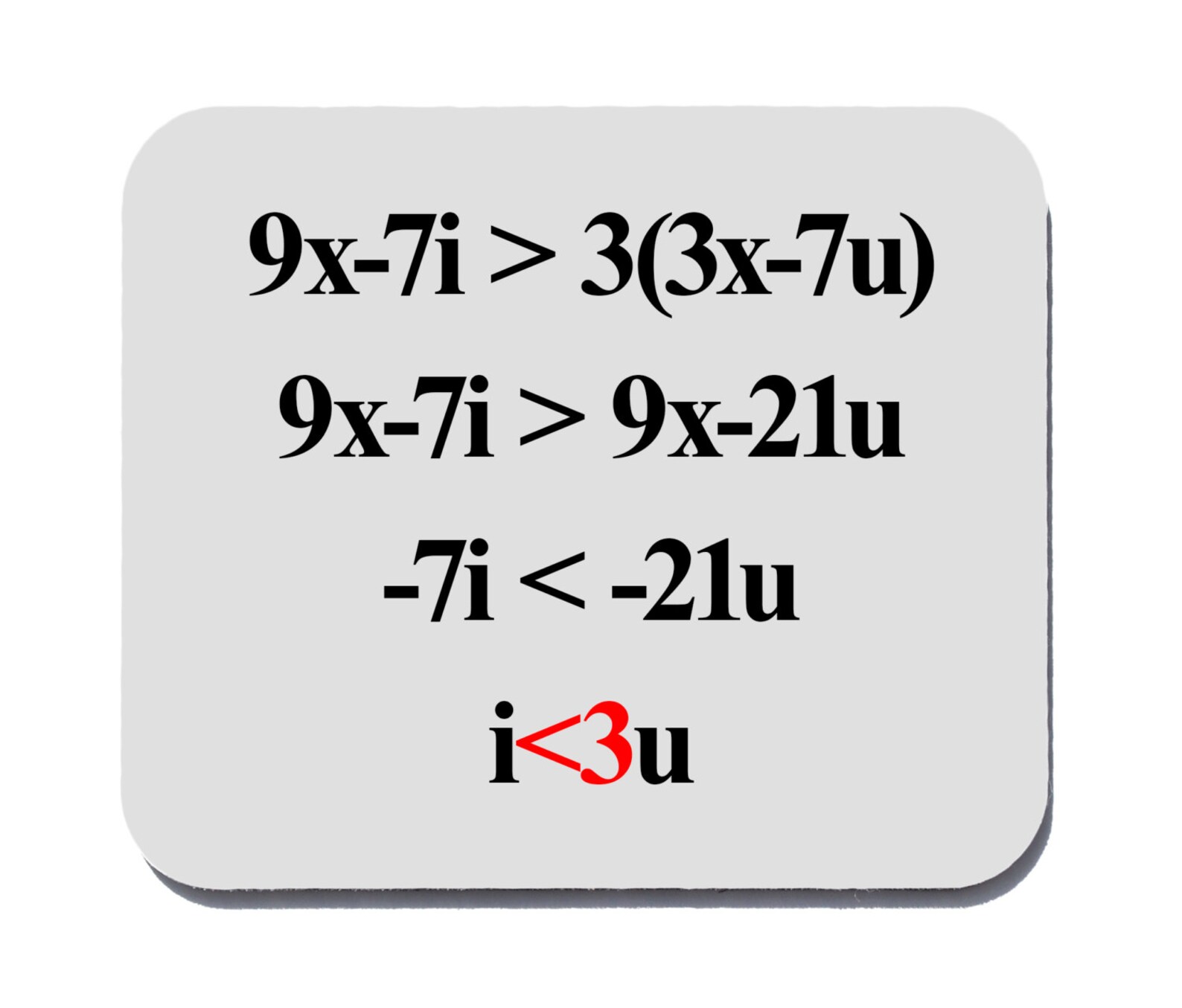 I3u Algebra Equation Formula Mouse Pad - Etsy