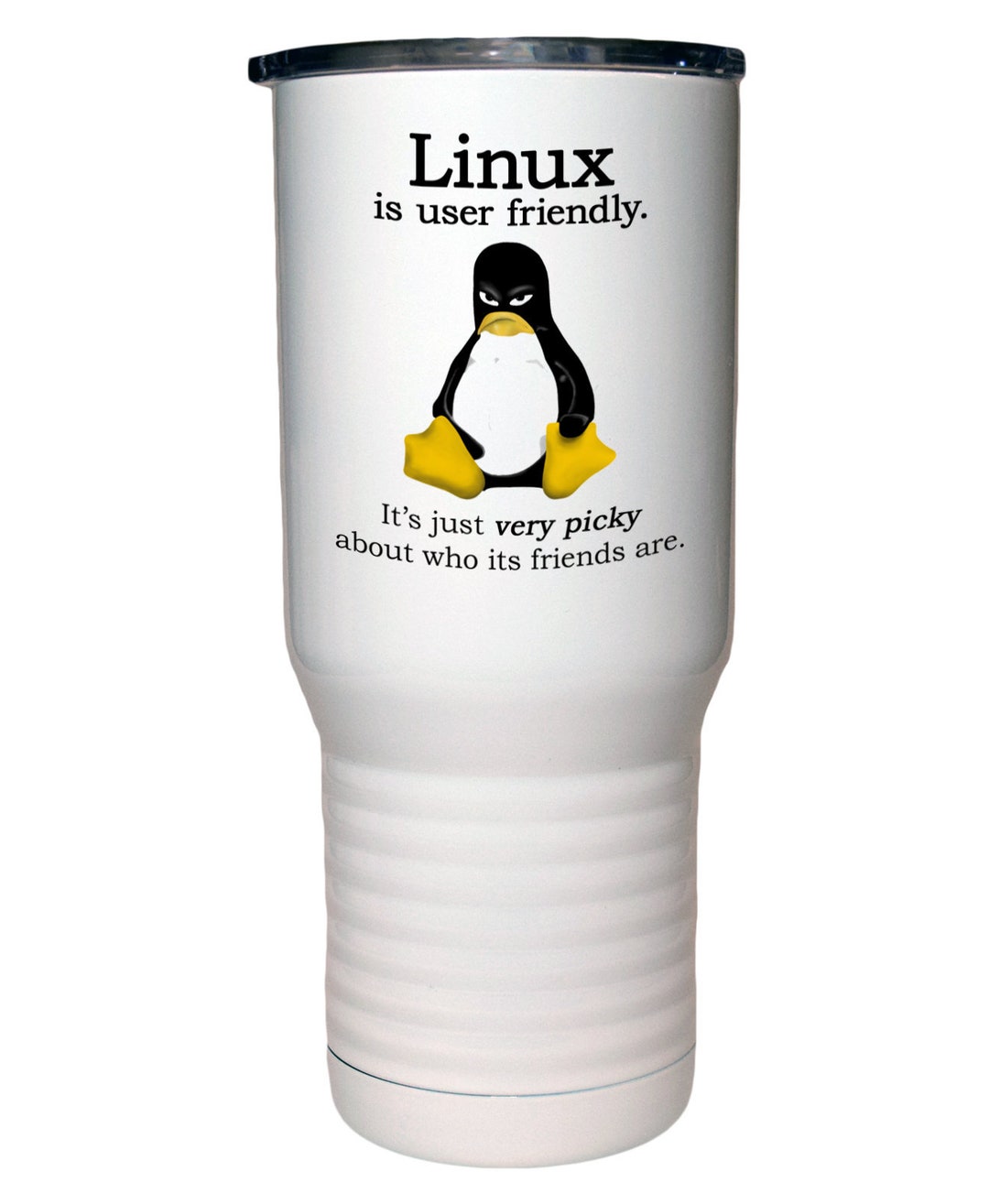 Linux is User Friendly 20 Oz Polar Camel White Travel Mug - Etsy