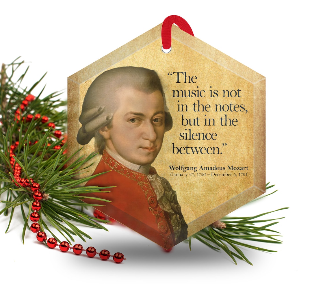 Wolfgang Amadeus Mozart - Famous Musical Composers Glass Christmas ...