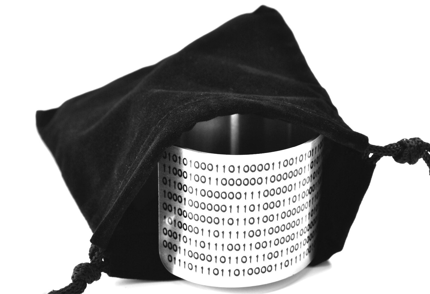 Binary Computer Coding Image Aluminium Geekery Cuff Jewelry - Etsy