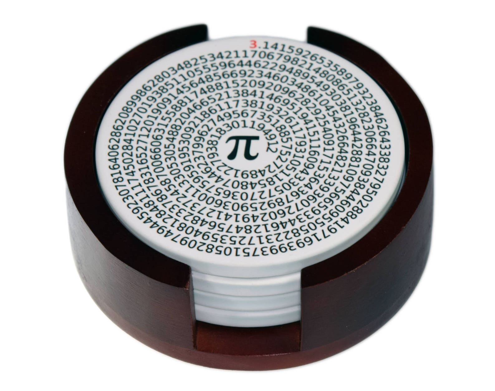 Value of Pi Coaster Set Ceramic Tile Round Coasters With - Etsy