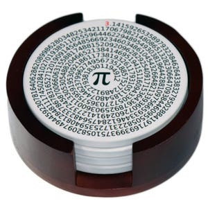 Value of Pi Coaster Set Ceramic Tile Round Coasters With - Etsy