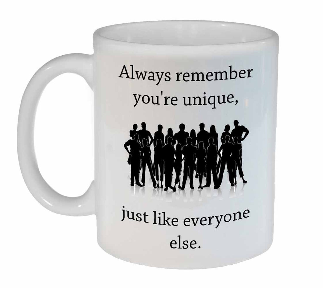 You're Unique - Funny White Ceramic Coffee or Tea Mug - Etsy