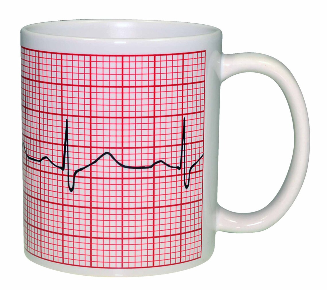 EKG Medical Heart Tape Funny Coffee or Tea Mug - Etsy