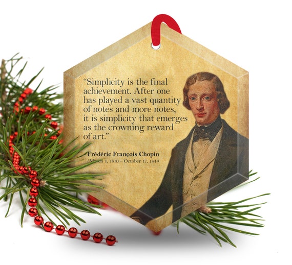 Frederic Chopin Famous Musical Composers Glass Christmas - Etsy