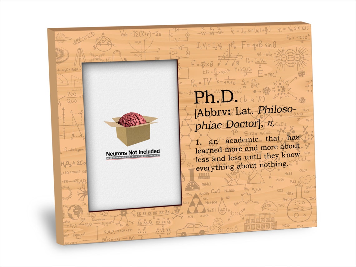 Graduation Picture Frame Ph.d. Definition Picture Frame - Etsy