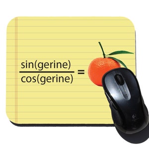 Algebra Tangerine Neoprene Mouse Pad - Etsy