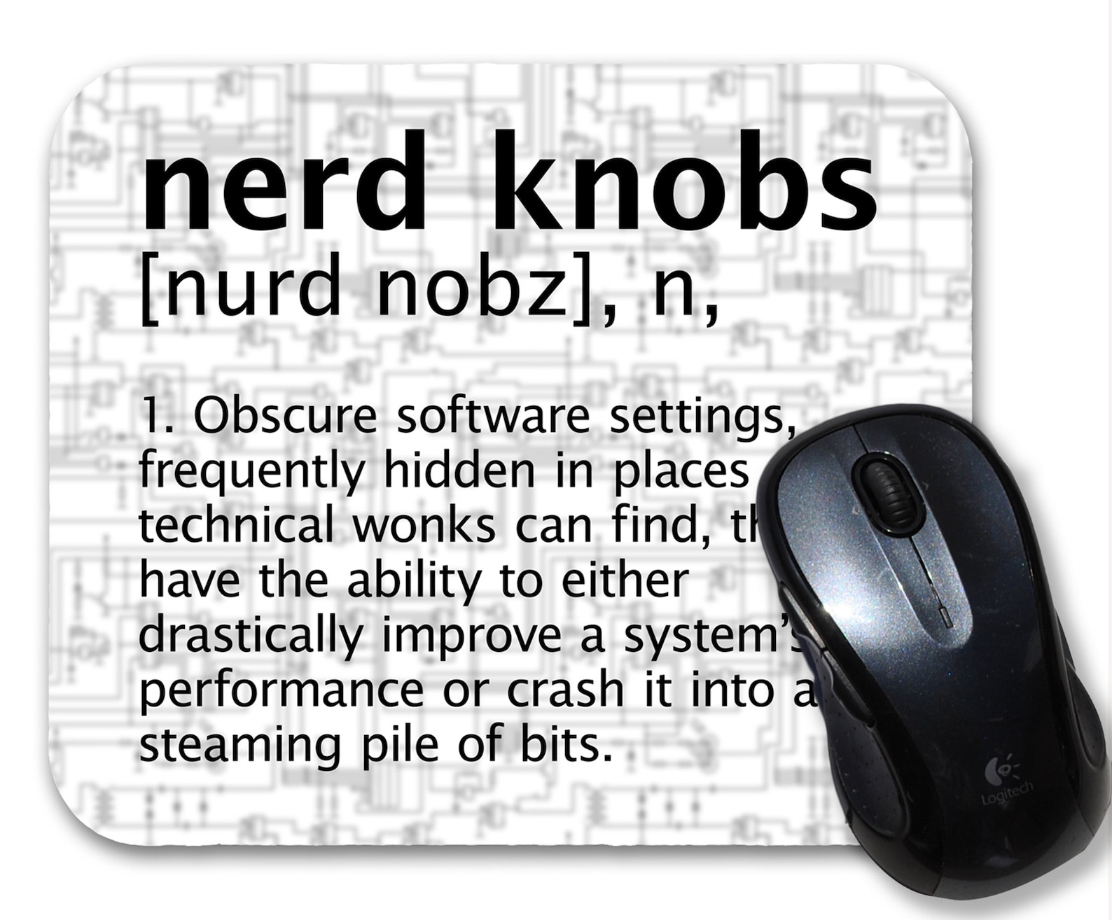 Nerd Knob Definition Mouse Pad - Etsy
