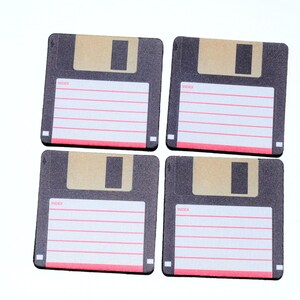 Floppy Disc Coaster Neoprene 4 Piece Set - Etsy