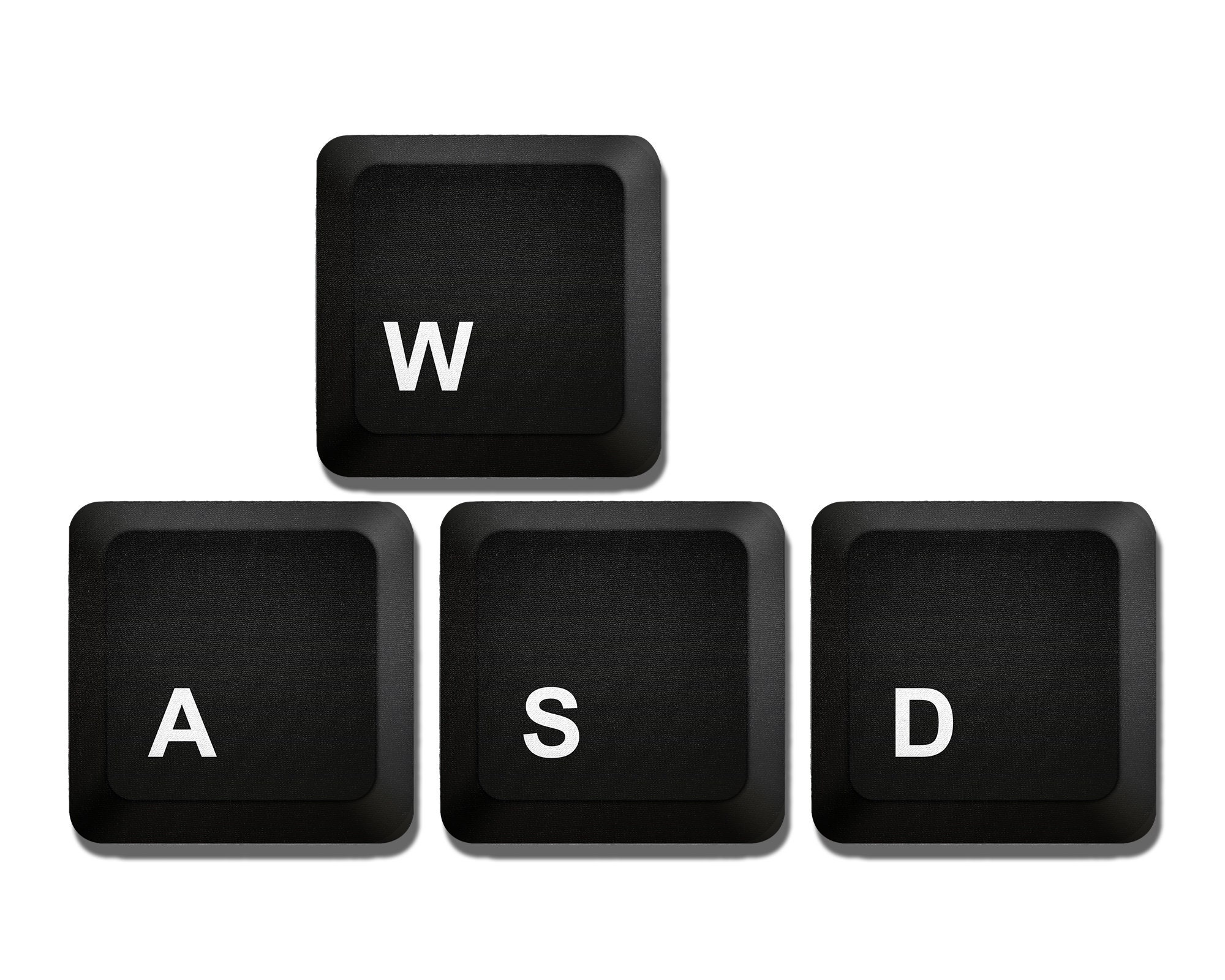 Computer Gamer Coasters - 4 Piece Set - Computer W,A,S,D Control Keys ...