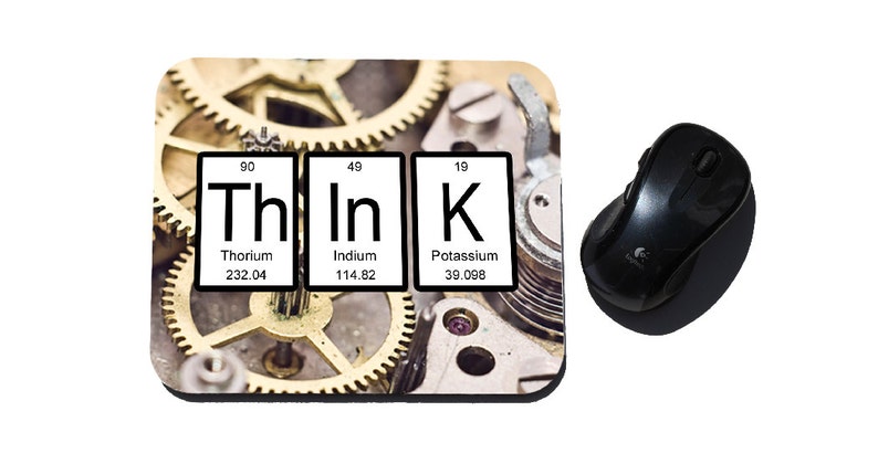 Periodic Table Think Mouse Pad - Etsy