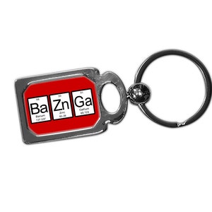 Bazinga Chemistry Key Ring - Fun Nerdy Gift for Geeks - Etsy Singapore