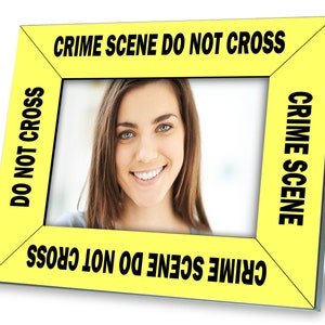 Crime Scene Tape Frame 8 X 10 Frame - Holds 5 X 7 Picture - Etsy
