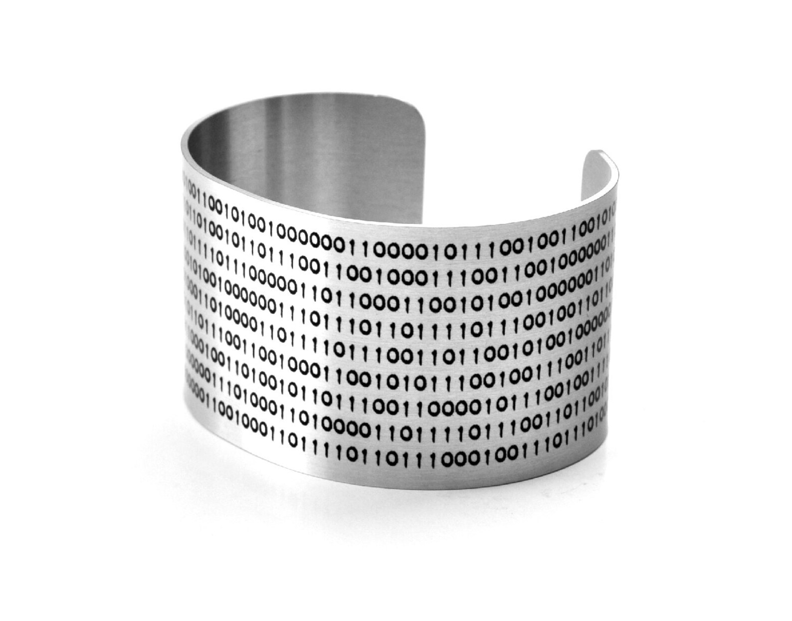 Binary Computer Coding Image Aluminium Geekery Cuff Jewelry - Etsy