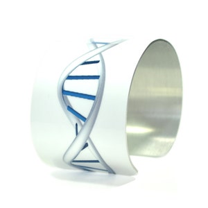 DNA Structure - Aluminium Cuff Science Jewelry - Etsy
