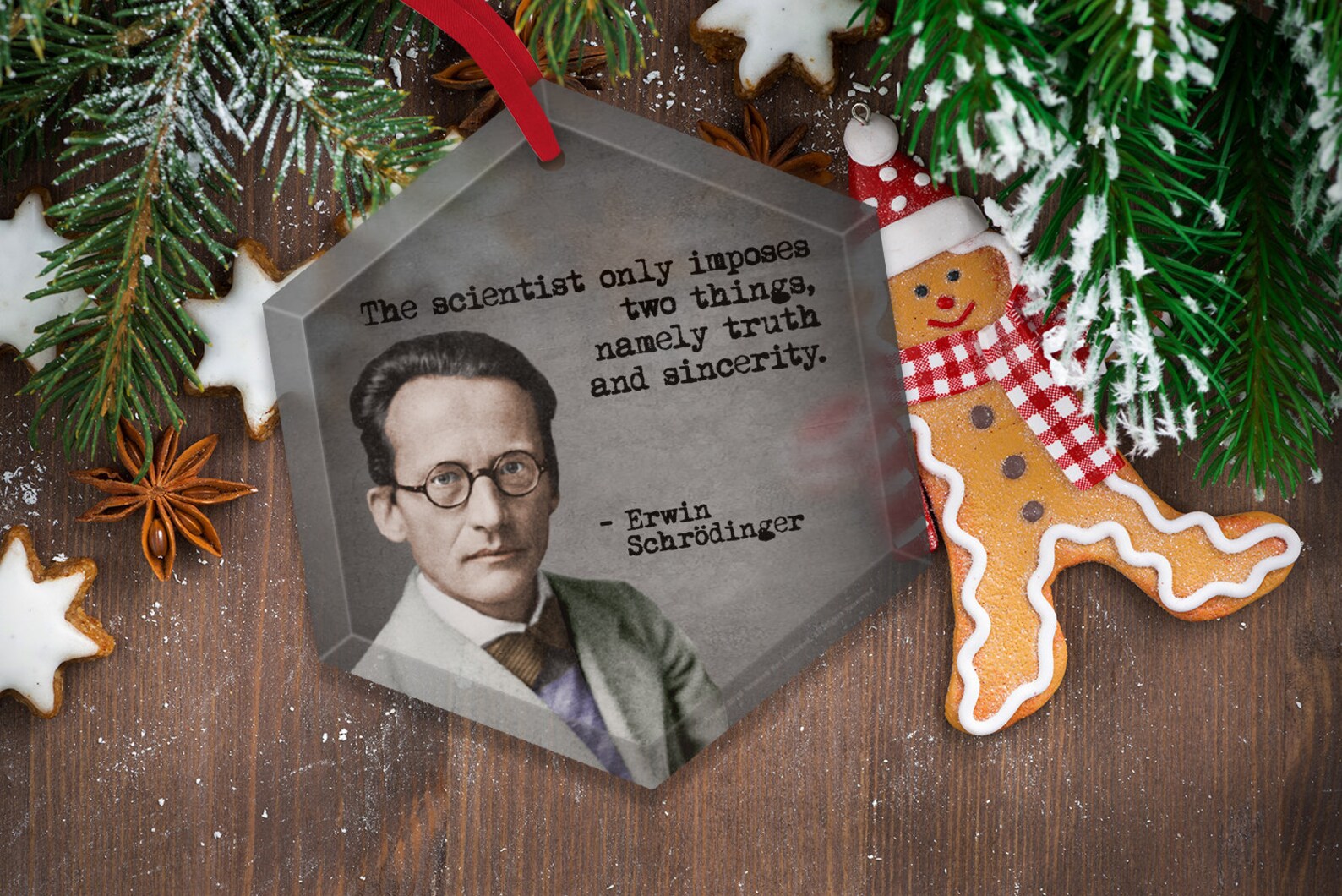 Erwin Schrodinger Famous Scientist Beveled Glass | Etsy