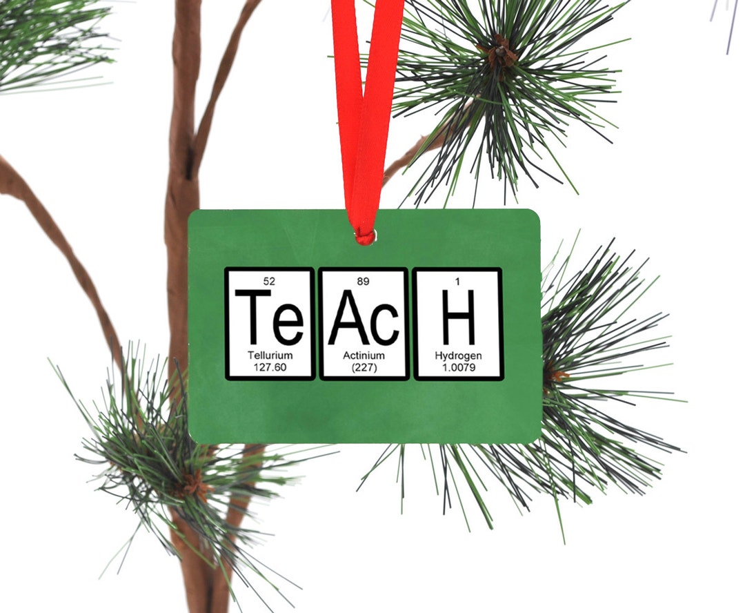 Teach Periodic Table of Elements Christmas Ornament - Etsy
