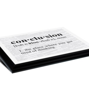 Funny Science Quote Wall Art - Conclusion Definition - Wood Sign With ...