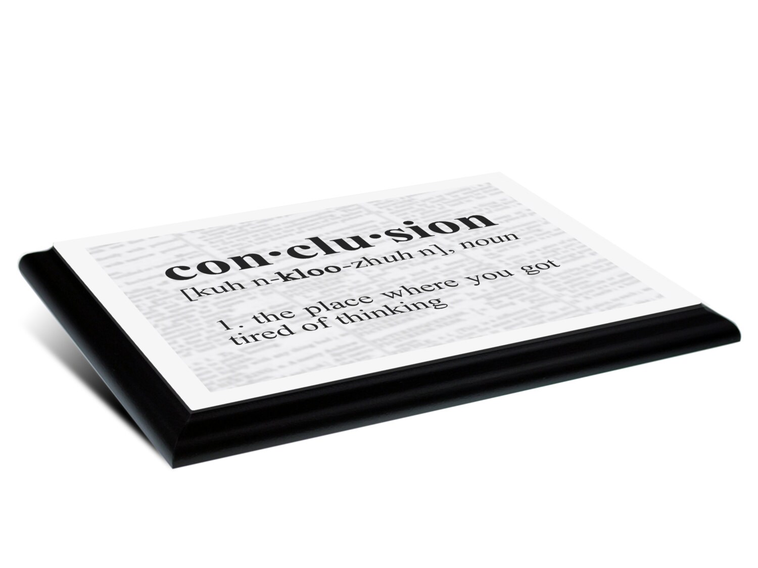 Funny Science Quote Wall Art - Conclusion Definition - Wood Sign With ...