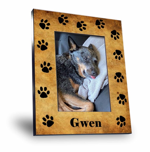 Paw Prints Picture Frame Holds 5x7 Photo-overall Size 8x10 | Etsy