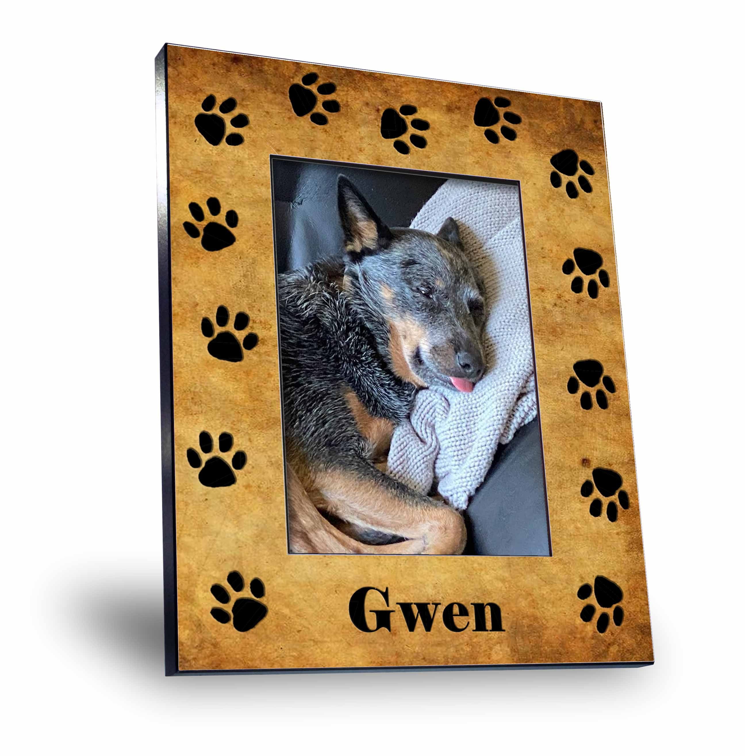 Paw Prints Picture Frame Holds 5x7 Photo-overall Size 8x10 - Etsy