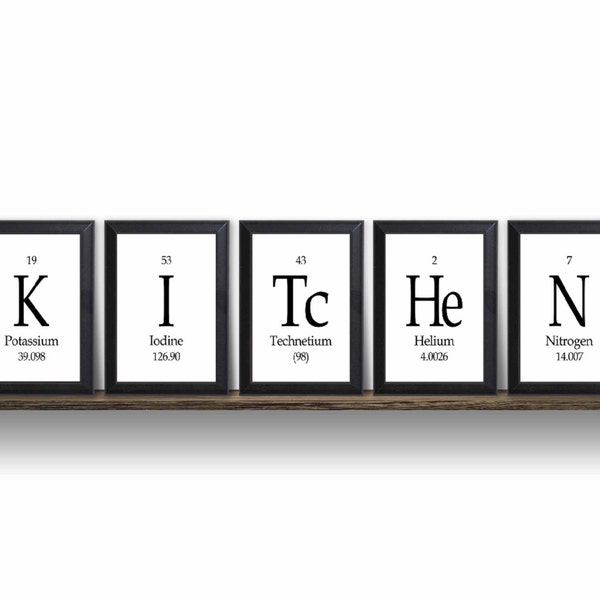 Framed Periodic Table - Etsy