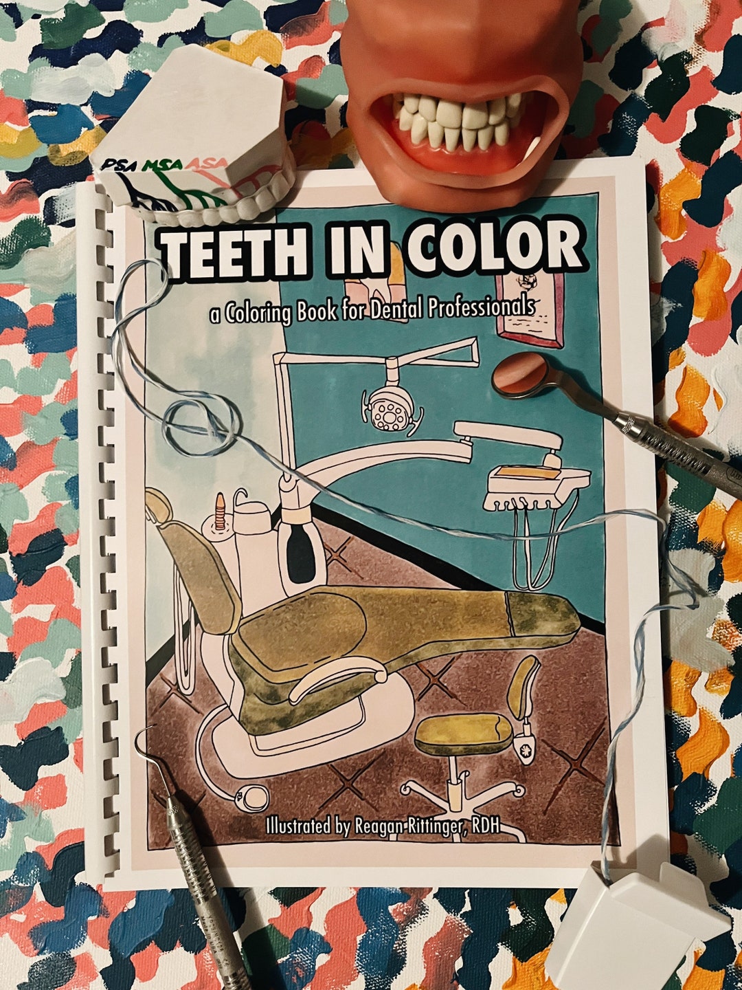 Dental Coloring Book | Dental Hygienist Gift | Dentist Gift | Dental ...