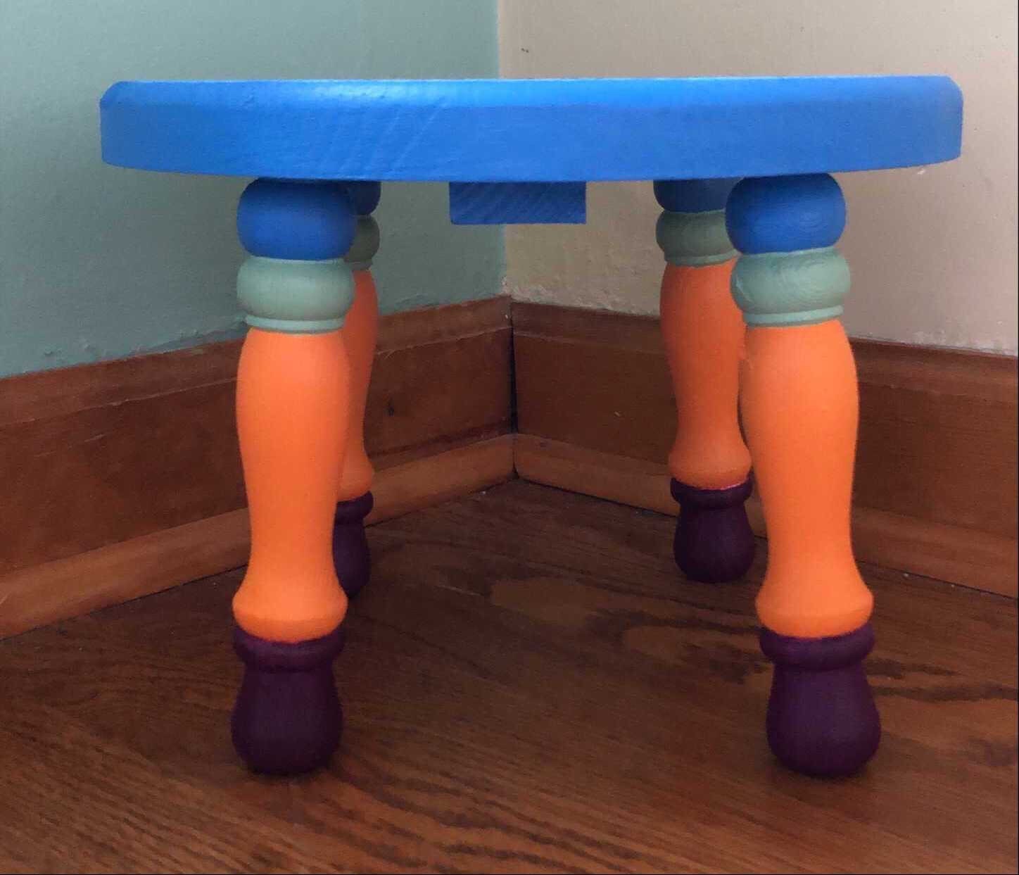 DINOSAUR Custom Hand-painted Stool | Nursery Decor | Baby Shower Gift ...