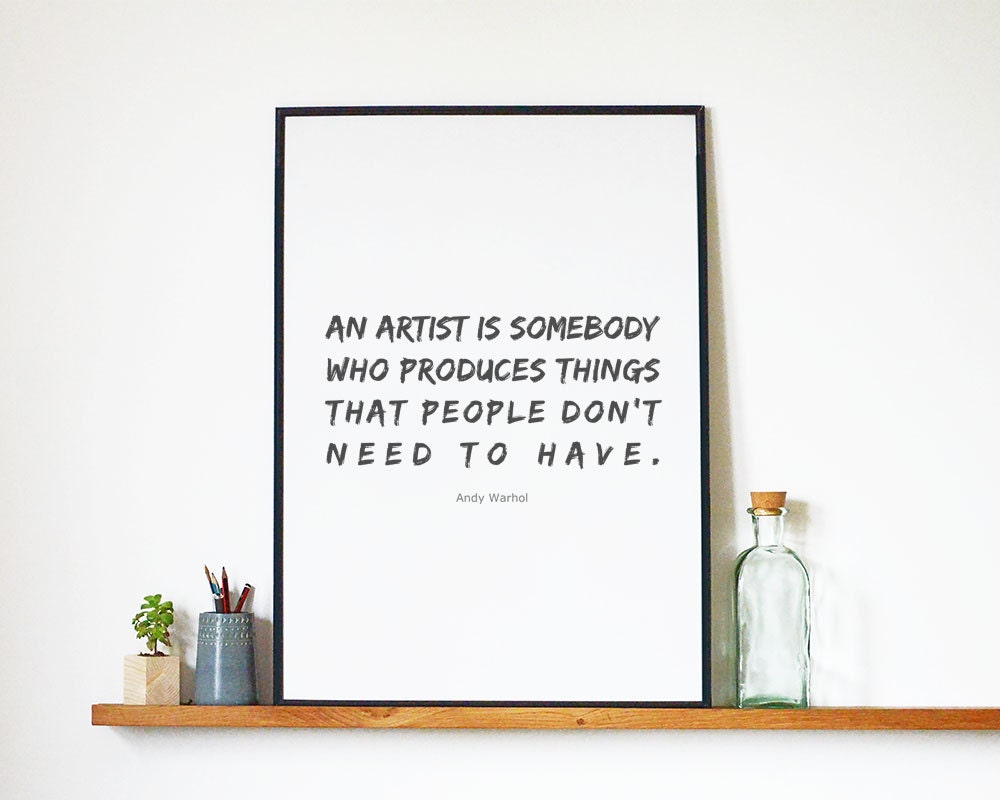 Andy Warhol Quote Posters