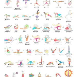 Yoga Learning Chart - Digital Version - Etsy