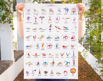 Yoga Learning Chart Digital Version | Etsy