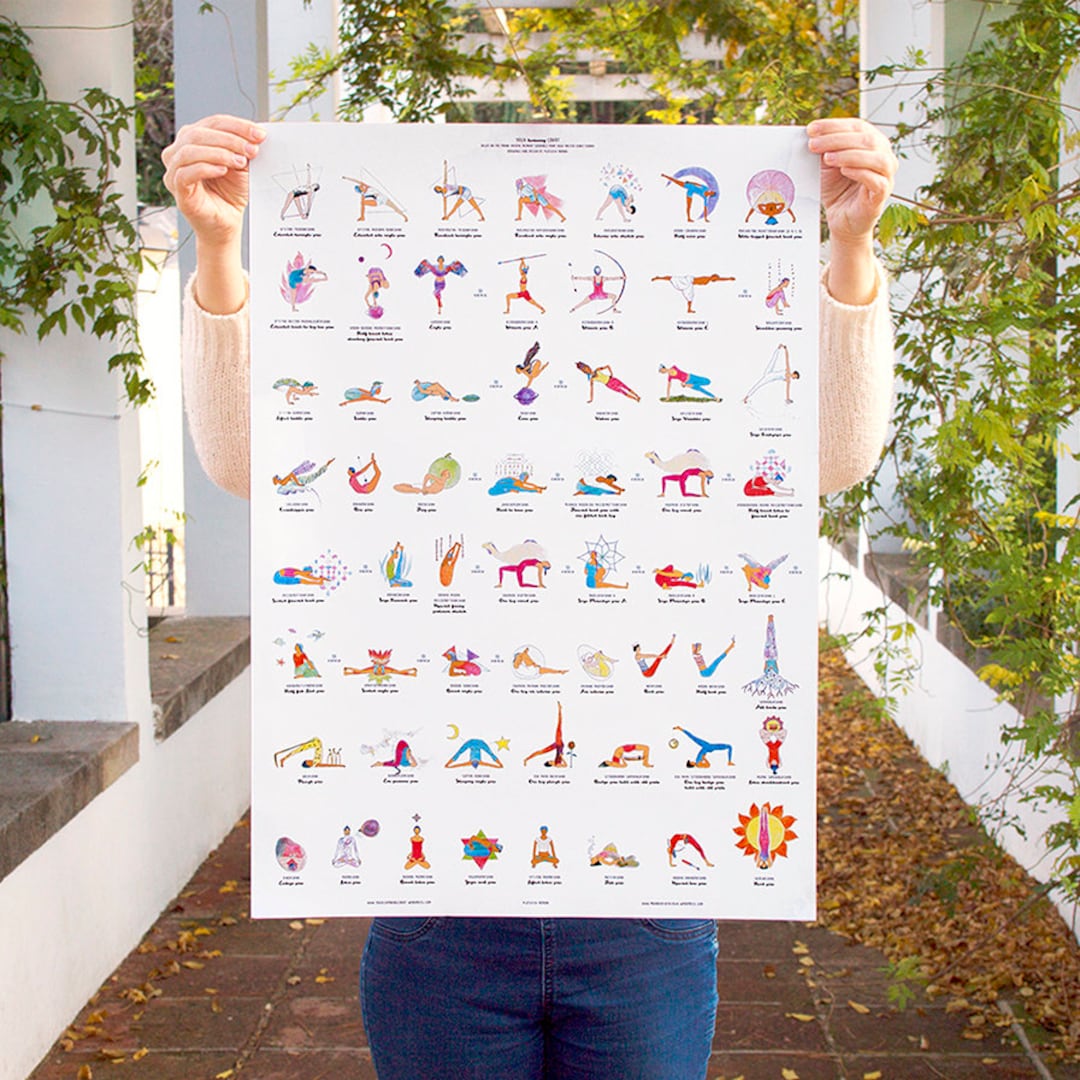 Yoga Learning Chart - Digital Version - Etsy