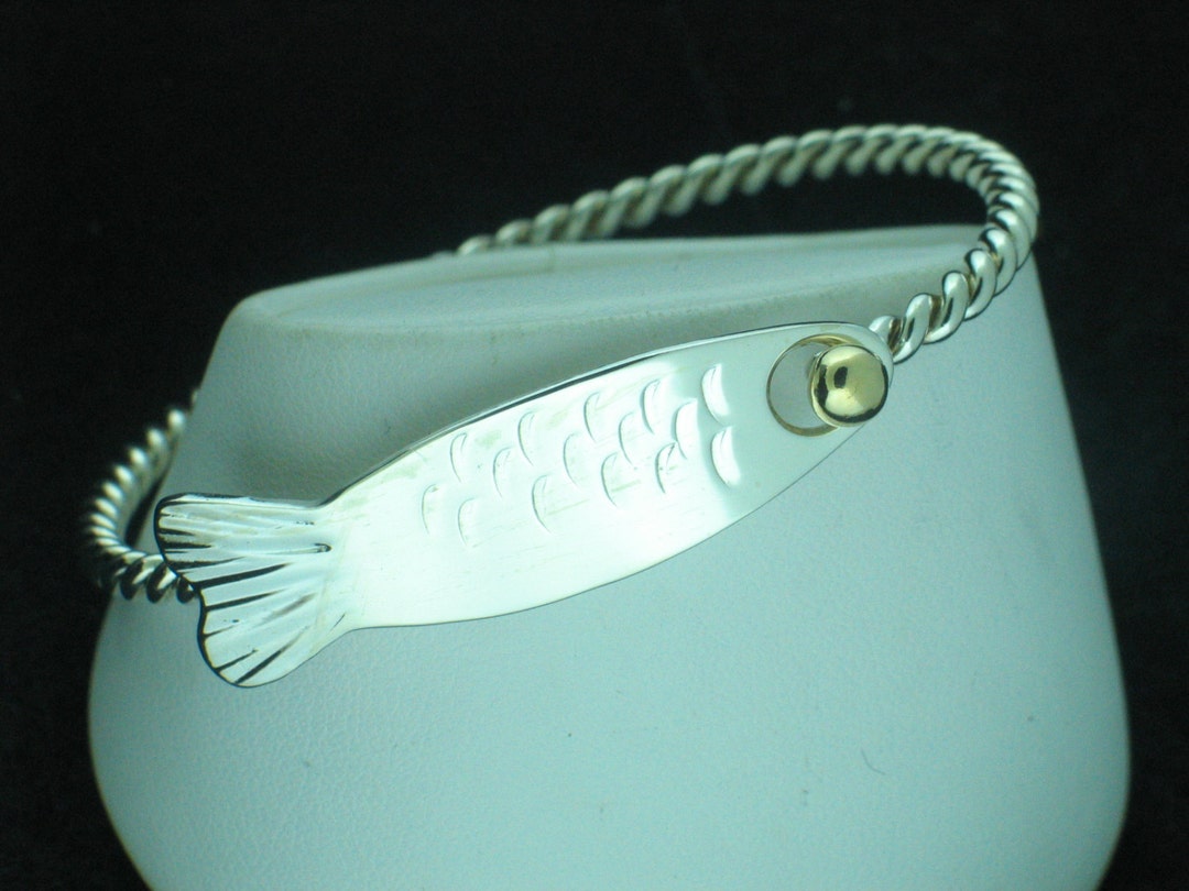 Skinny Fish Bangle - Etsy