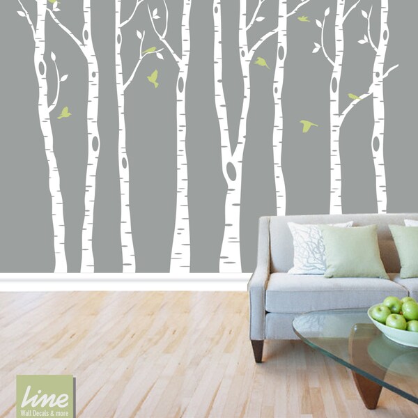 Birch Tree Decal - Etsy