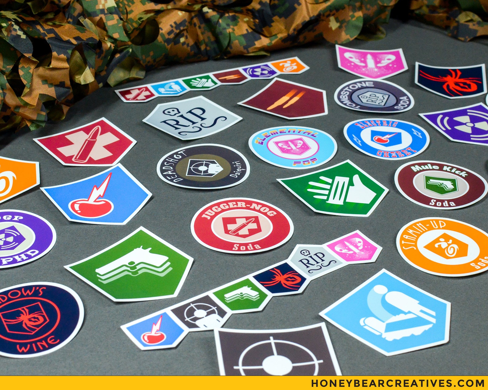 Call of Duty Zombies Perk Stickers COD Stickers Zombies | Etsy