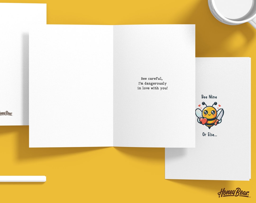 Bee Mine, or Else.. Fun & Witty Valentine's Day Greeting Card Love ...