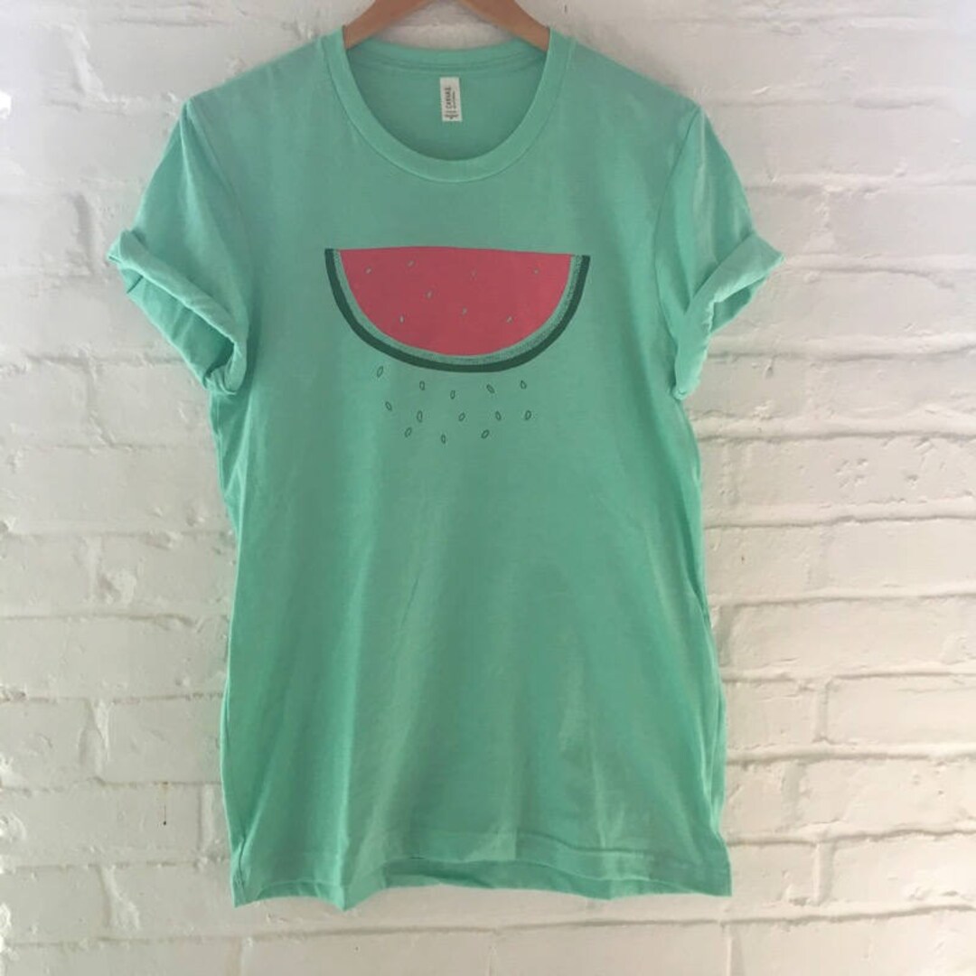 Watermelon Shirt, Food Shirt, Fruit Shirt, Screen Print Shirt, Soft ...