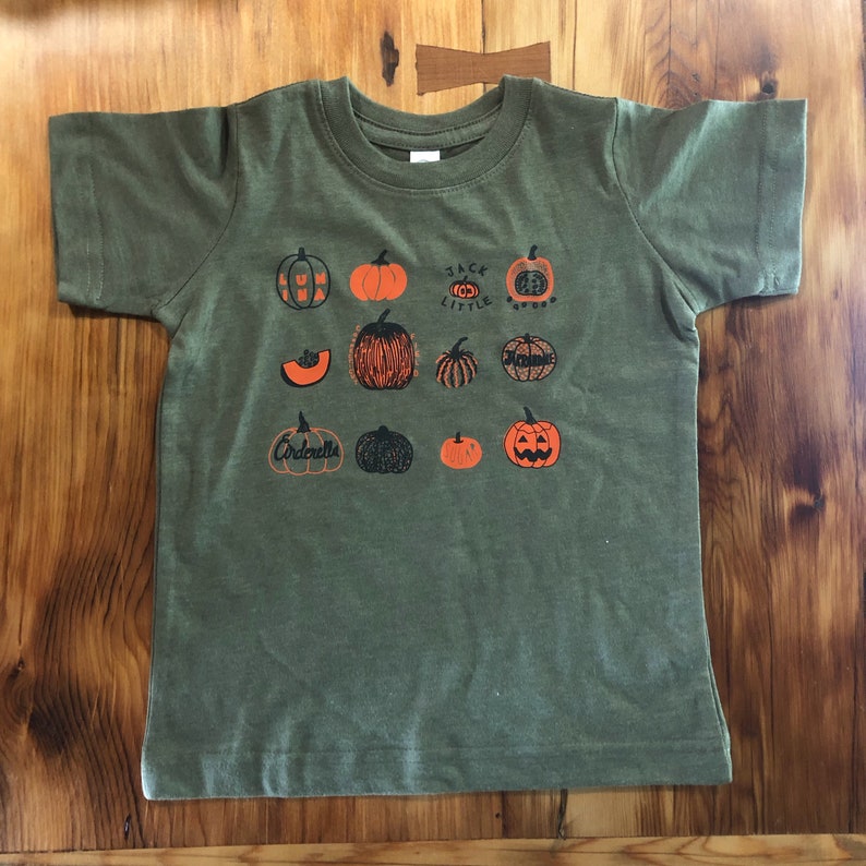 Kids Halloween Tshirt Kids Pumpkin Tshirt Graphic Tee | Etsy